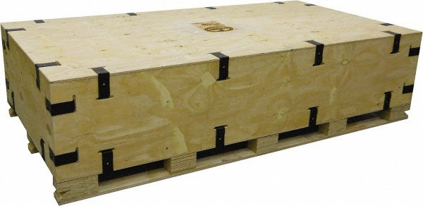 packIQ - Bulk Storage Container: Collapsible Wood Crate | MSC Direct