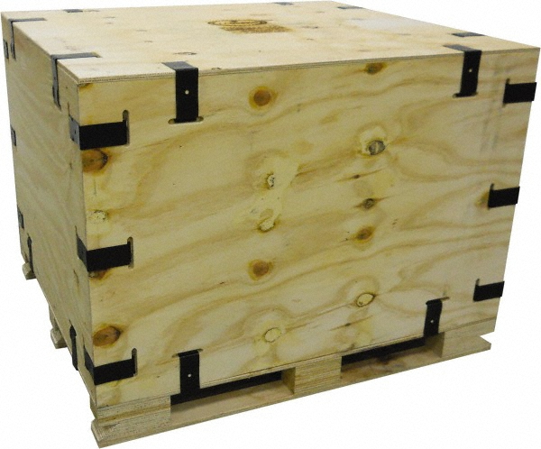 packIQ - Bulk Storage Container: Collapsible Wood Crate | MSC Direct