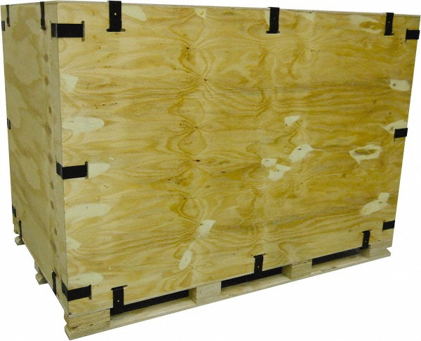 packIQ - Bulk Storage Container: Collapsible Wood Crate | MSC Direct