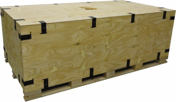 packIQ - Bulk Storage Container: Collapsible Wood Crate | MSC Direct