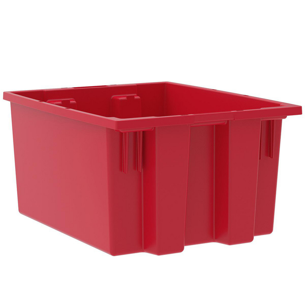 Akro-Mils - Bins: Nest & Stack Storage Tote, Rectangle, Polyethylene ...