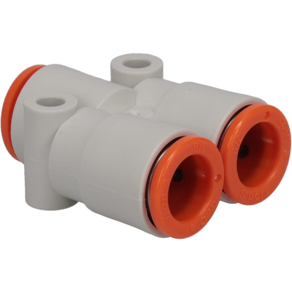 SMC PNEUMATICS - Push-to-Connect Push-to-Connect Fitting: Y Connector, 3/8" OD | MSC Direct