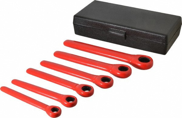 Wiha - 6 Pc, 3/8 - 3/4", Insulated Ratchet Wrench Set - 43469139 - MSC ...