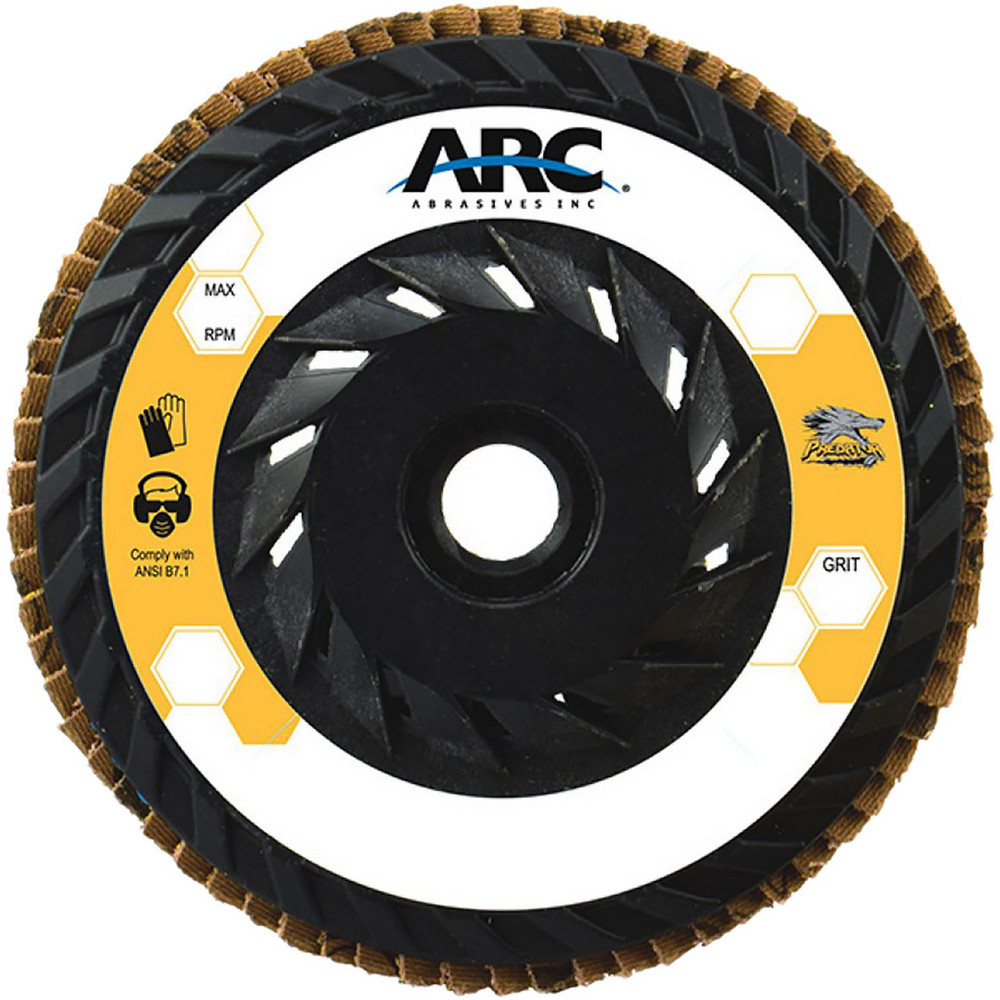 ARC Abrasives - Flap Disc: 4-1/2" Dia, 120 Grit, Ceramic Alumina, Type ...