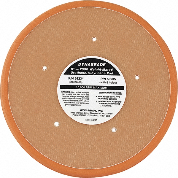 Dynabrade - Disc Backing Pad: 5" Dia, Nonvacuum Replacement Pad | MSC ...