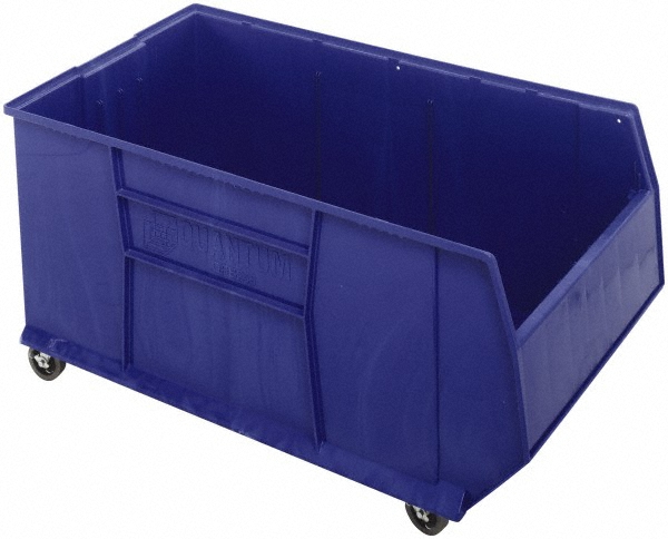 Quantum Storage - Plastic Hopper Stacking Bin: Blue | MSC Direct