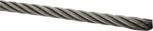 Loos & Co. - 3/16" Dia, Galvanized Steel Wire Rope, Priced as 1 ...