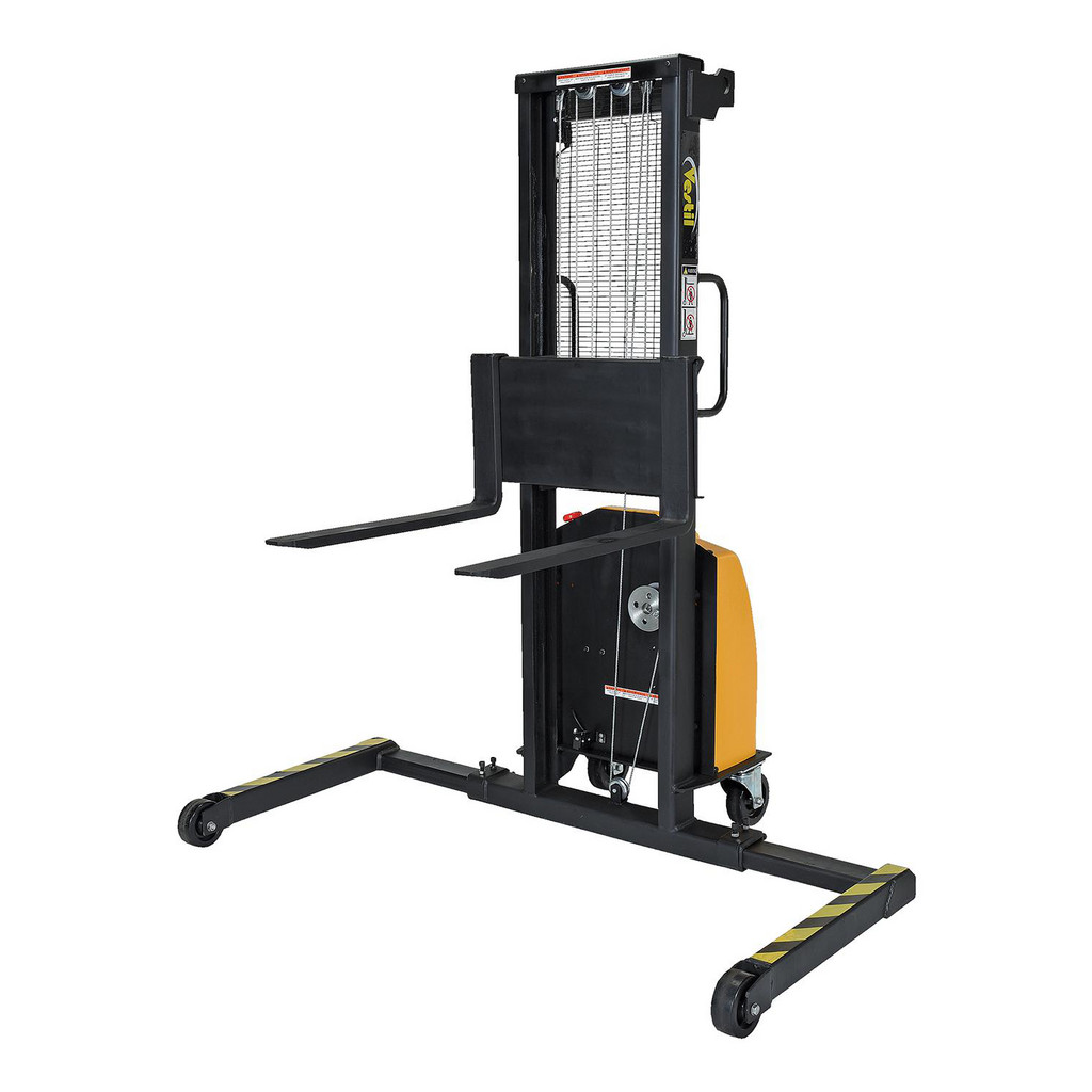 Vestil - 770 Lb Capacity, 59" Lift Height, Battery Operated Stacker ...