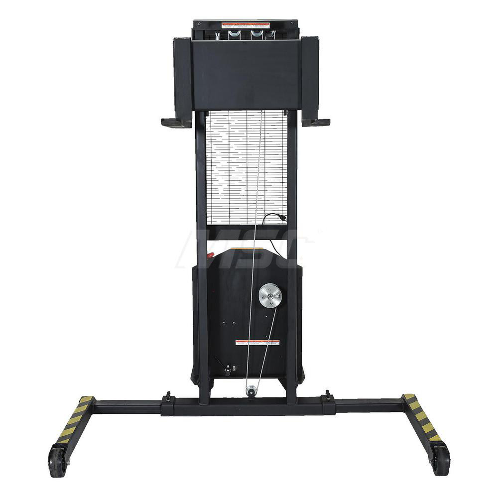 Vestil - 770 Lb Capacity, 59" Lift Height, Battery Operated Stacker ...