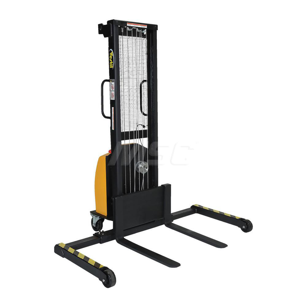 Vestil - 770 Lb Capacity, 59" Lift Height, Battery Operated Stacker ...