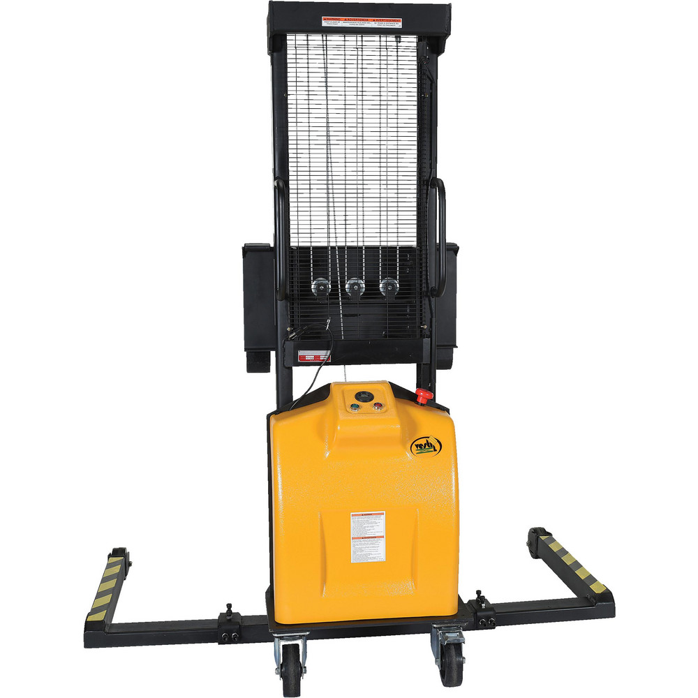 Vestil - 770 Lb Capacity, 59" Lift Height, Battery Operated Stacker ...