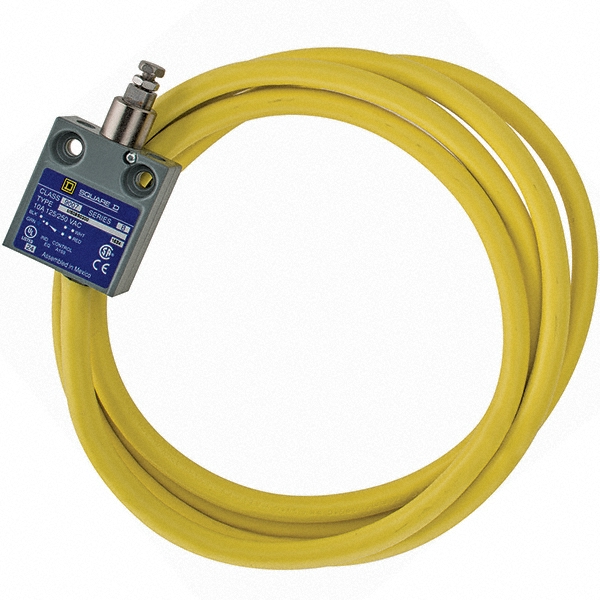 Square D - SPDT, NC/NO, 240 VAC, Prewired Terminal, Plunger Actuator ...