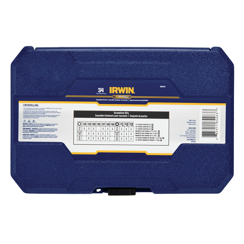 Irwin - Screwdriver Insert Bit Set: | MSC Direct
