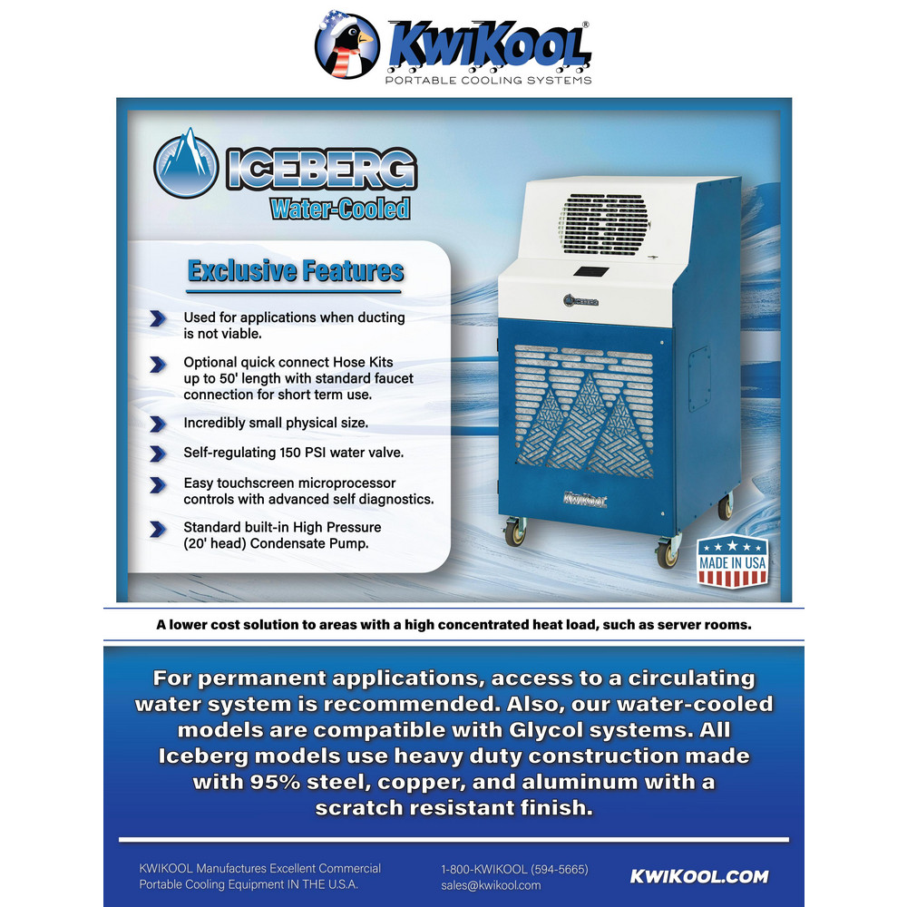 Kwikool - Air Conditioners: Air Conditioner Type: Portable Primary & Back-up; BTU Rating: 120000 ...