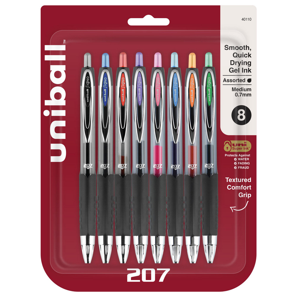 Uni-Ball - Retractable Pen: 0.7 mm Tip, Assorted Ink | MSC Direct
