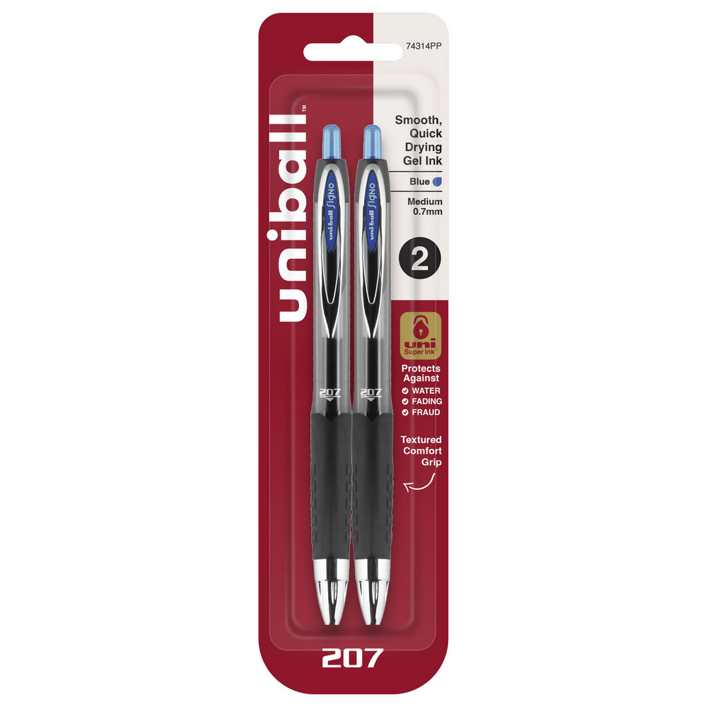 Uni-Ball - Retractable Pen: 0.7 mm Tip, Blue Ink | MSC Direct