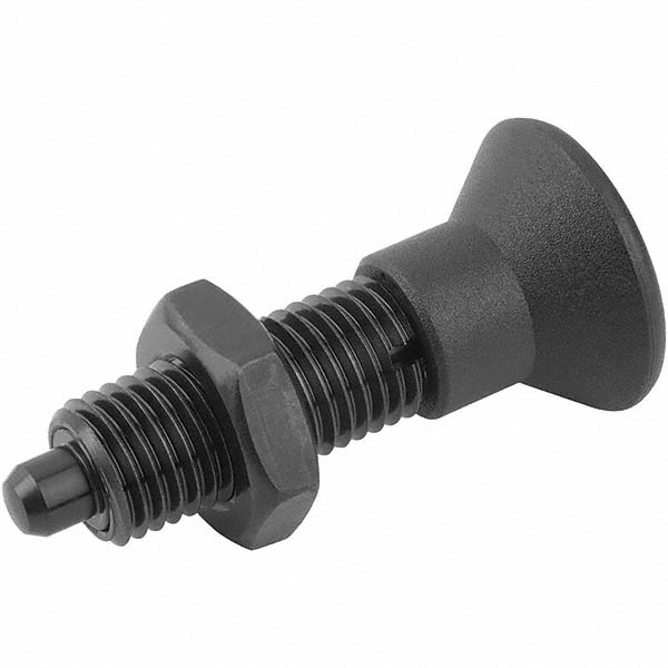 KIPP - M12x1.5, 28mm Thread Length, 6mm Plunger Dia, Hardened Locking ...
