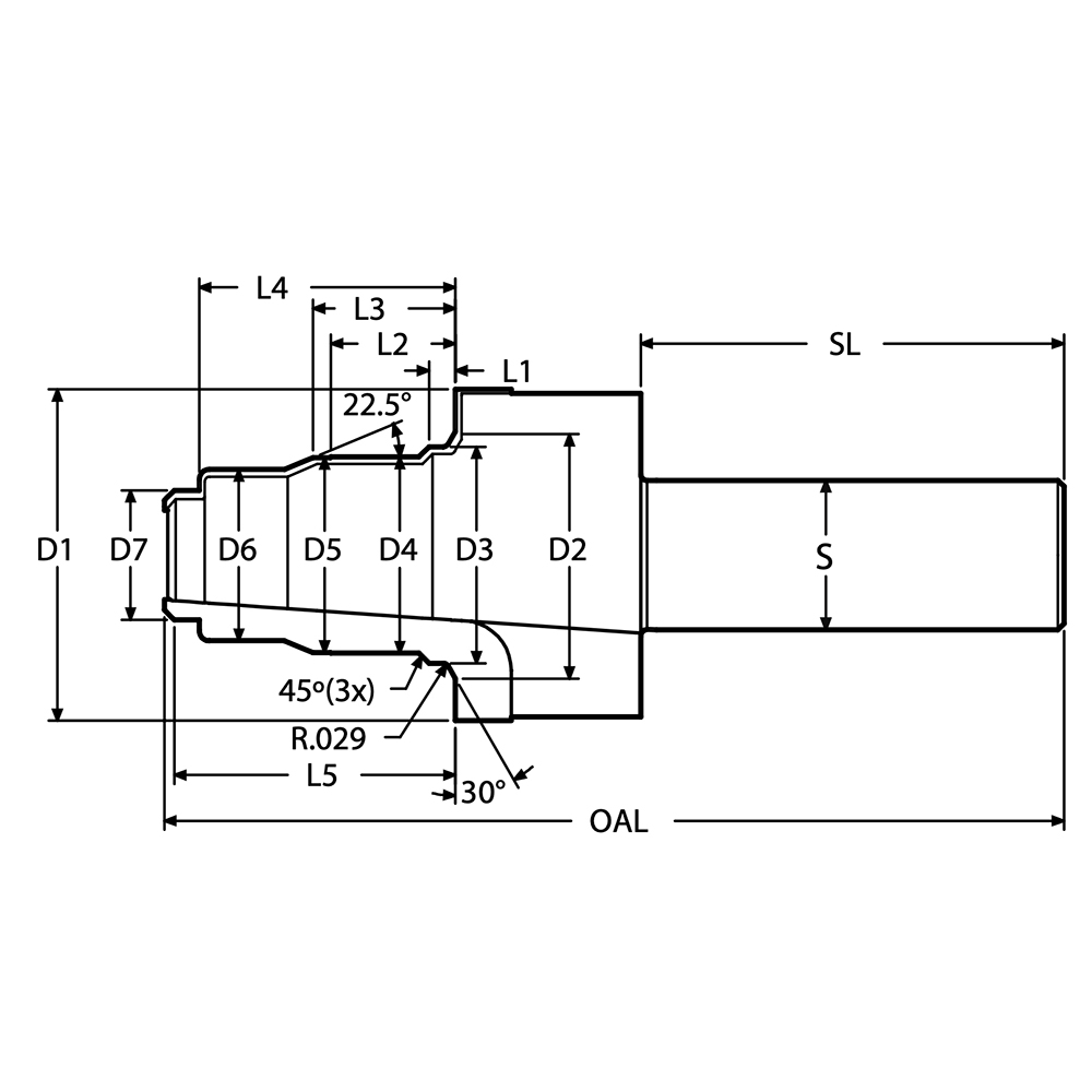 Scientific Cutting Tools - Porting Tool: 1.012" Spotface Dia, Reamer, 0 ...