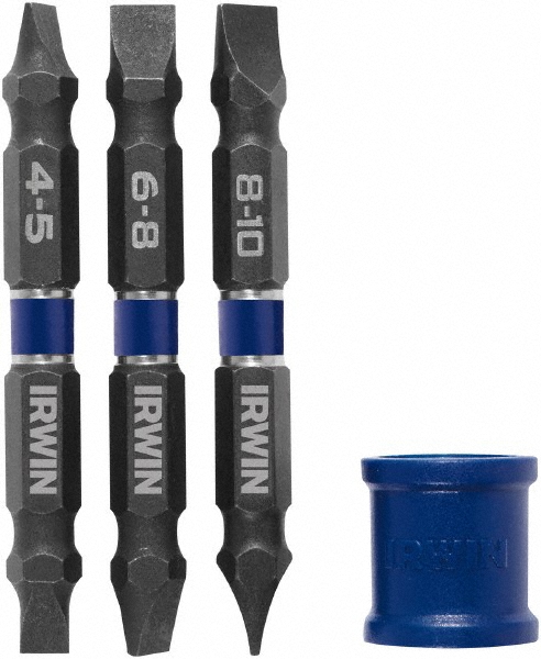 Irwin - Power Screwdriver Double End Bit Set: 4 Pc | MSC Direct