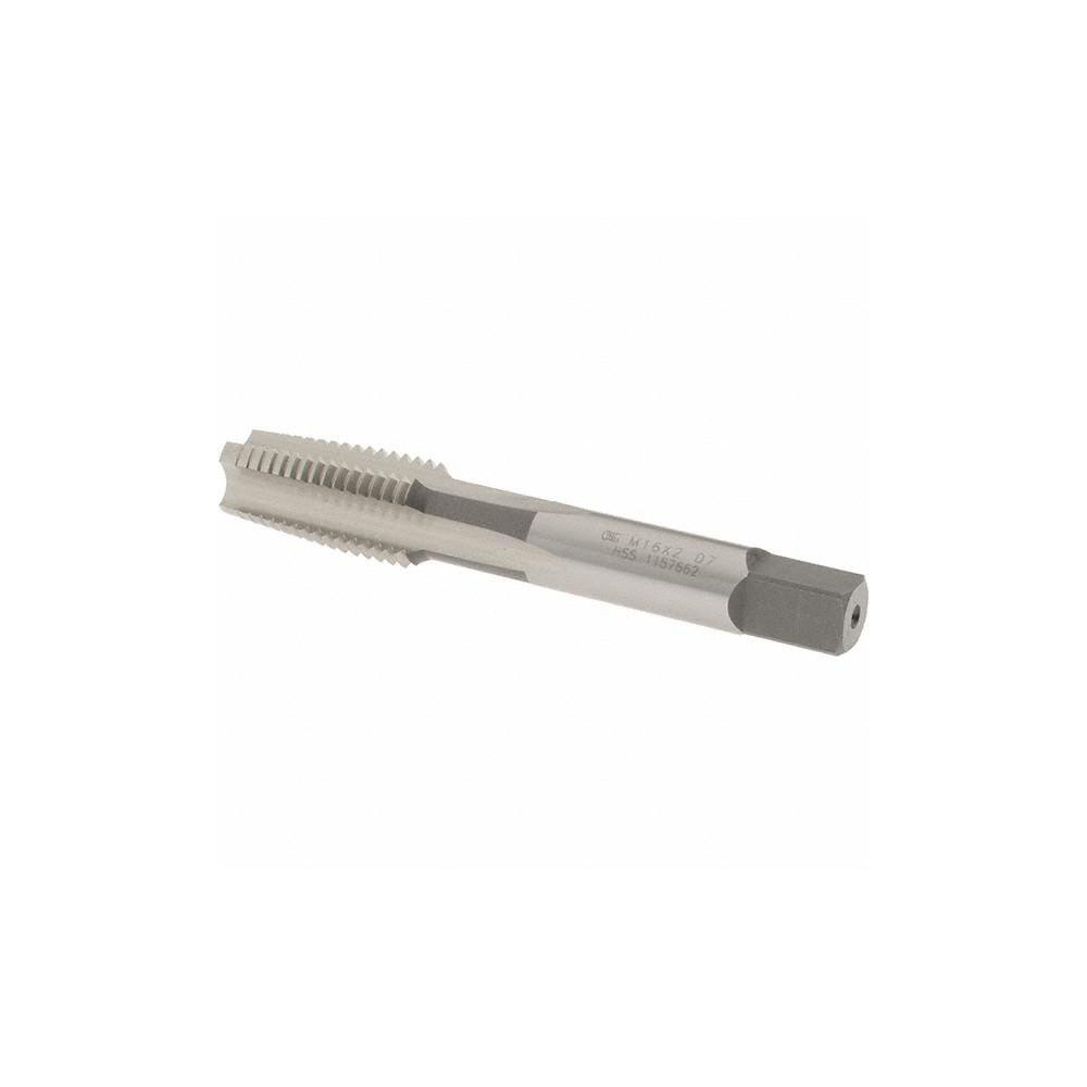 OSG - Straight Flute Tap: M16x2 Metric Fine, 4 Flute, Taper Chamfer, 6H ...