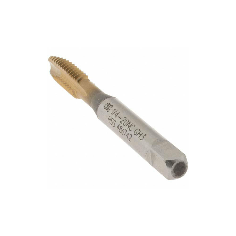 OSG - Spiral Point Tap: 1/4-20 UNC, 3 Flutes, Plug Chamfer, 3B Class of ...
