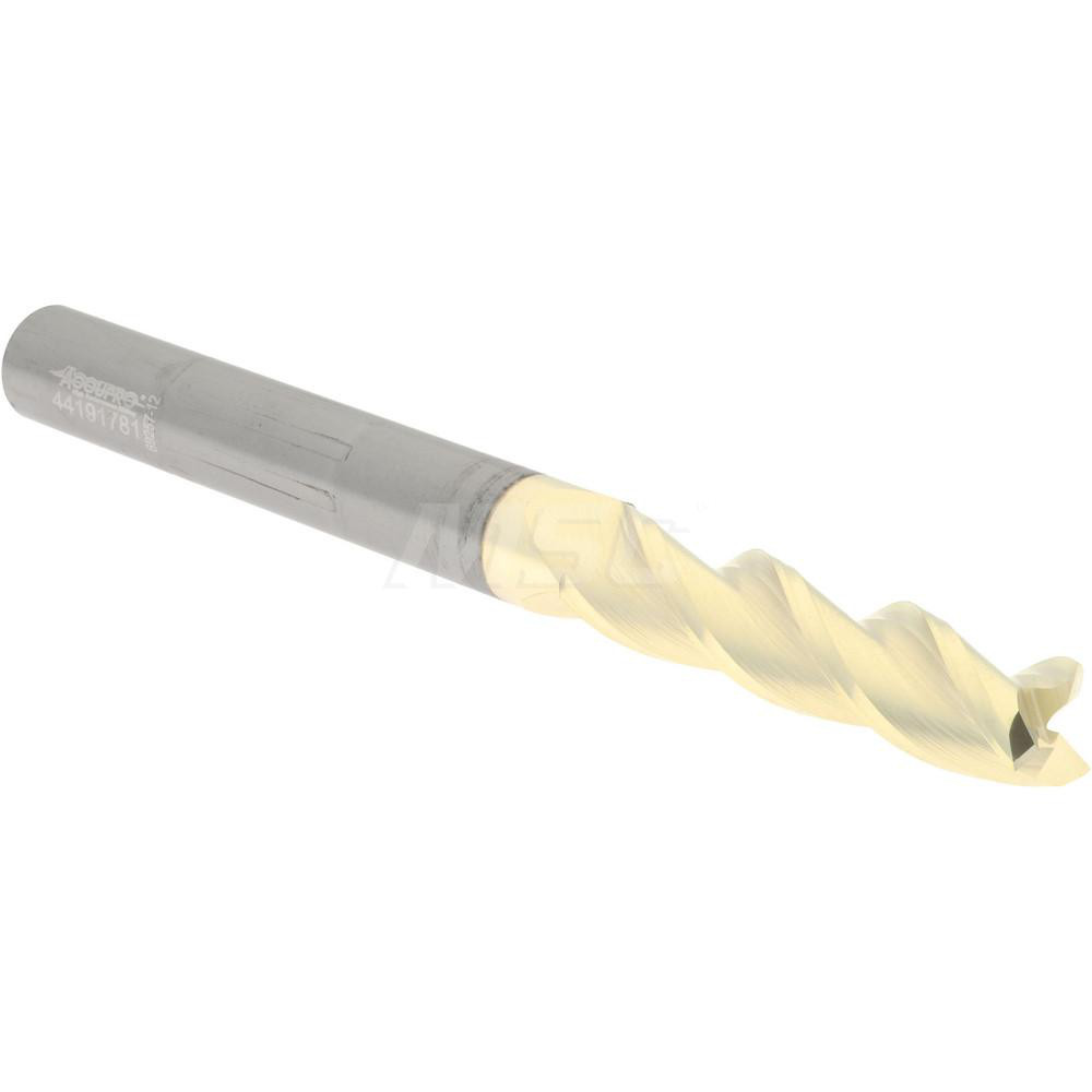Accupro - Square End Mill: 3/8" Dia, 1-1/2" LOC, 3 Flute, Solid Carbide | MSC Direct