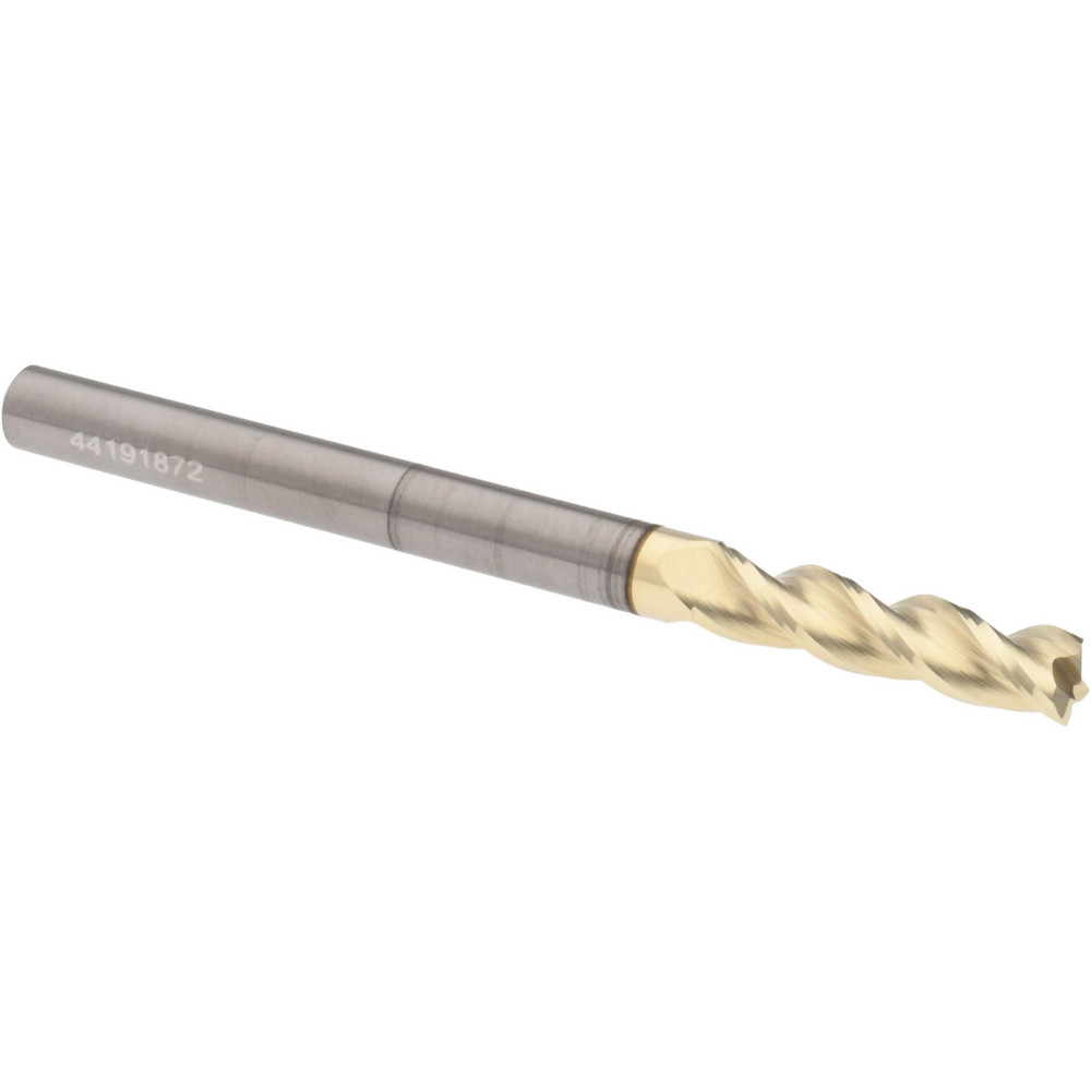Accupro - Square End Mill: 3/16" Dia, 3/4" LOC, 3 Flute, Solid Carbide ...