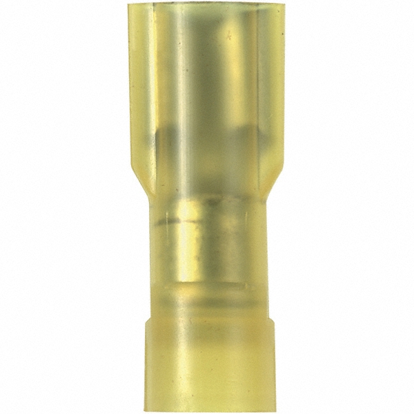 Panduit - Wire Disconnect: Female, Yellow, Nylon, 12-10 AWG, 0.36" Tab ...