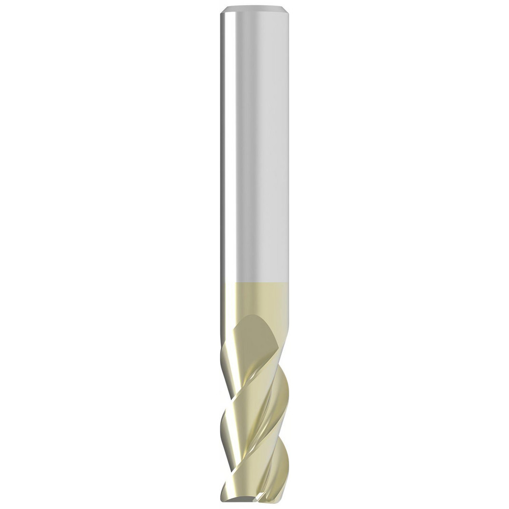 Ceratizit - Corner Radius End Mill: 1/8" Dia, 1/4" LOC, 0.0100" Radius ...