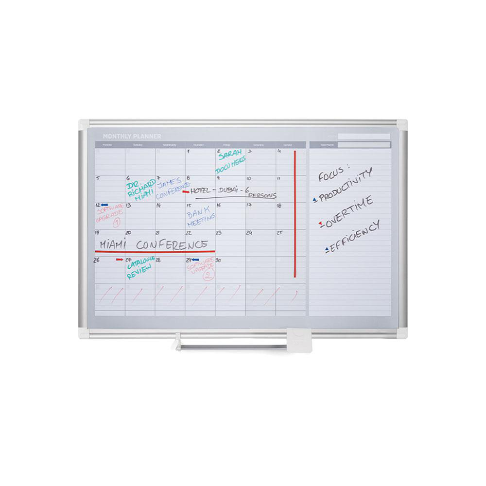 MasterVision - 24" High x 36" Wide Painted Metal Magnetic Dry Erase ...