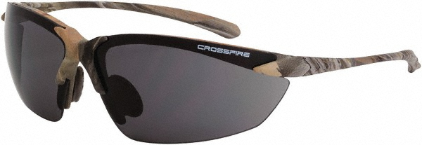 CrossFire - Safety Glasses: Scratch-Resistant, Polycarbonate, Smoke ...