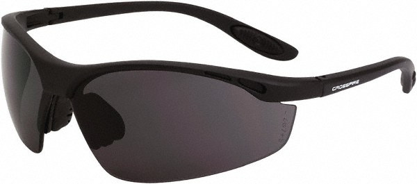CrossFire - Safety Glasses: Scratch-Resistant, Polycarbonate, Smoke ...