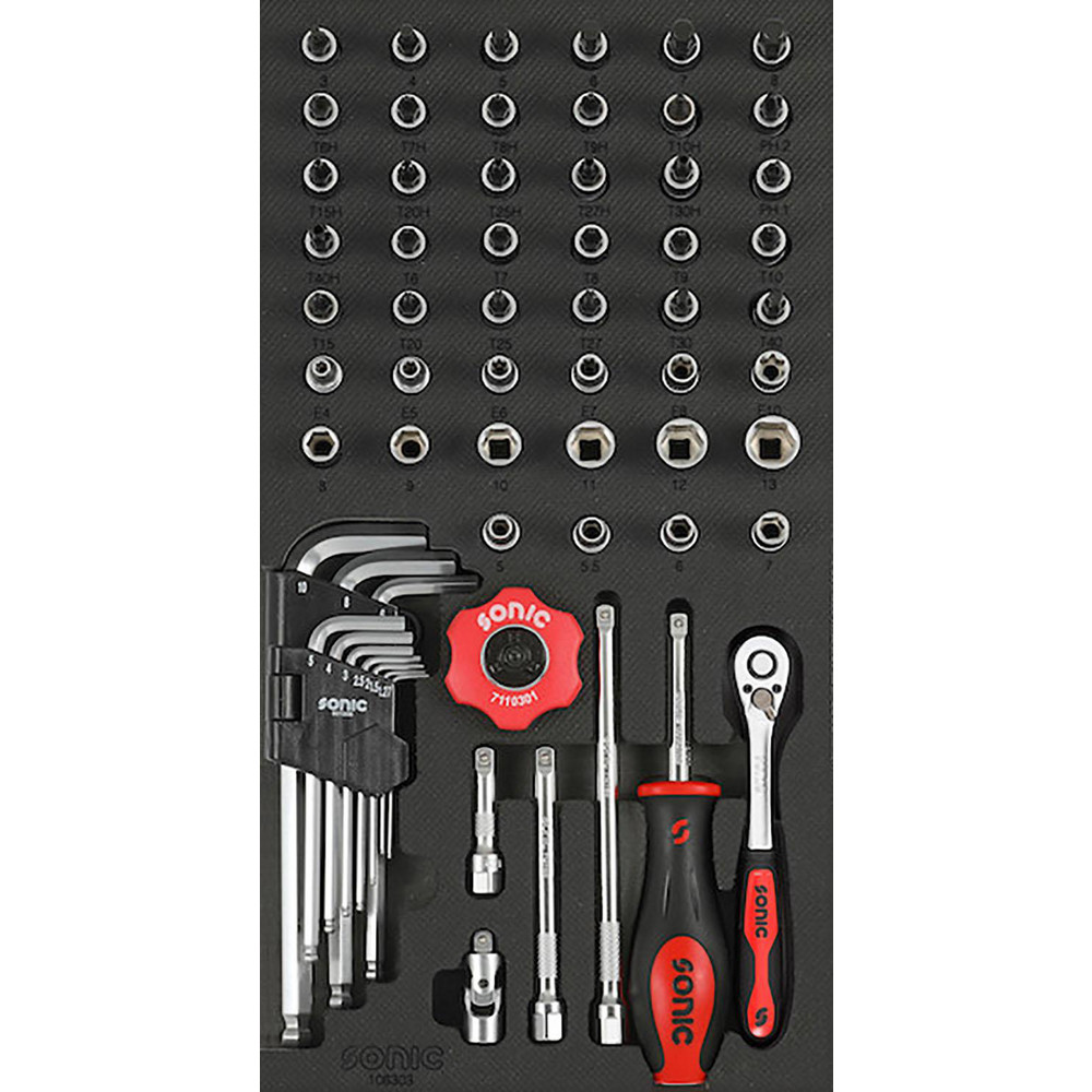 Sonic Tools USA - Flank Socket Toolset: 63 Pc | MSC Direct