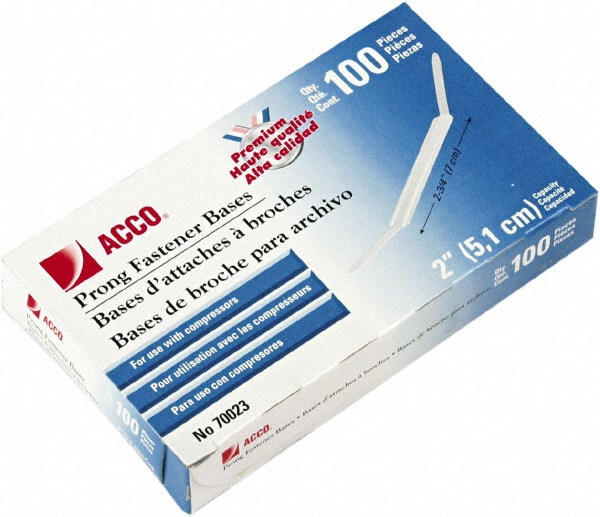 ACCO - Pack of 100 Paper File Fasteners | MSC Direct