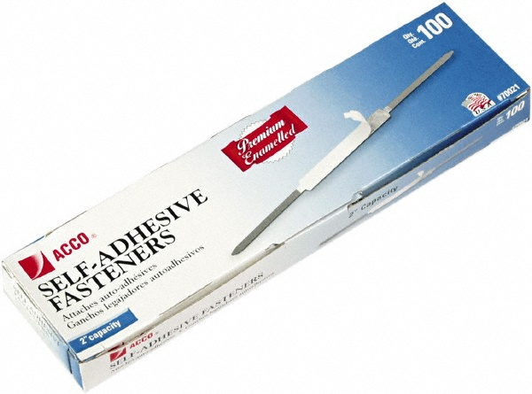 ACCO - Pack of 100 Paper File Fasteners | MSC Direct