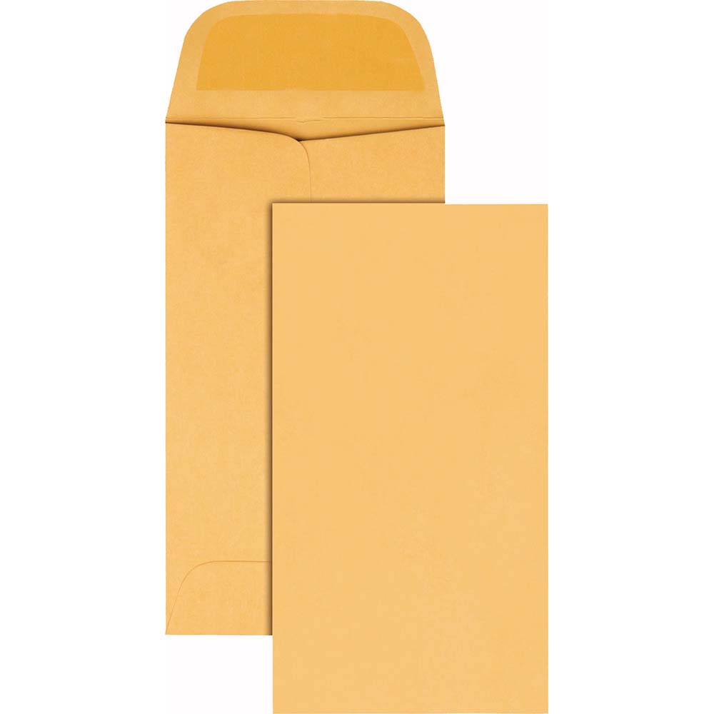 Quality Park - Coin Envelope Mailer: 5-1/4" OAW, 2-7/8" OAL | MSC Direct