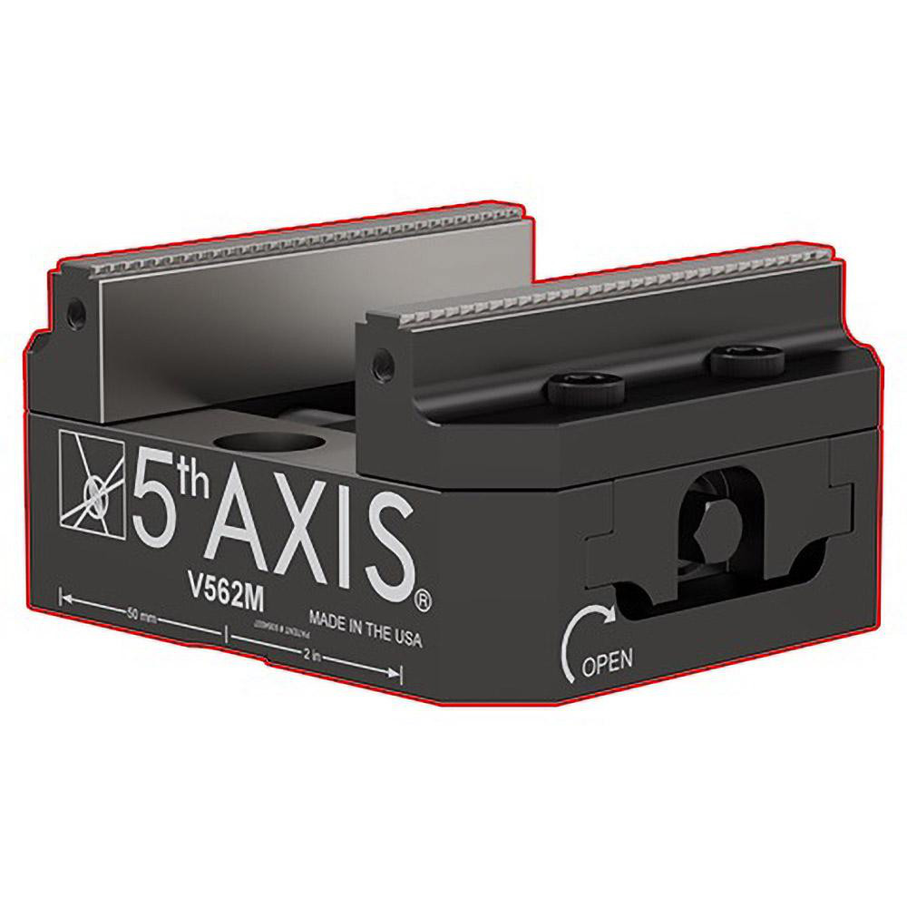 5th Axis - Self-Centering Vise: 125.00 mm Jaw Width, 147.32 mm Max Jaw ...