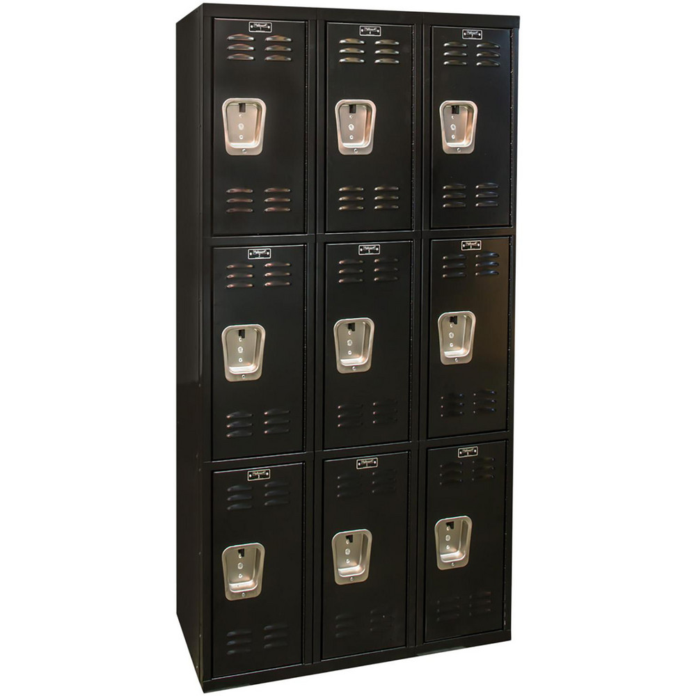Hallowell - Horizontal Locker: 36" Wide, 18" Deep, 72" High, Latch ...