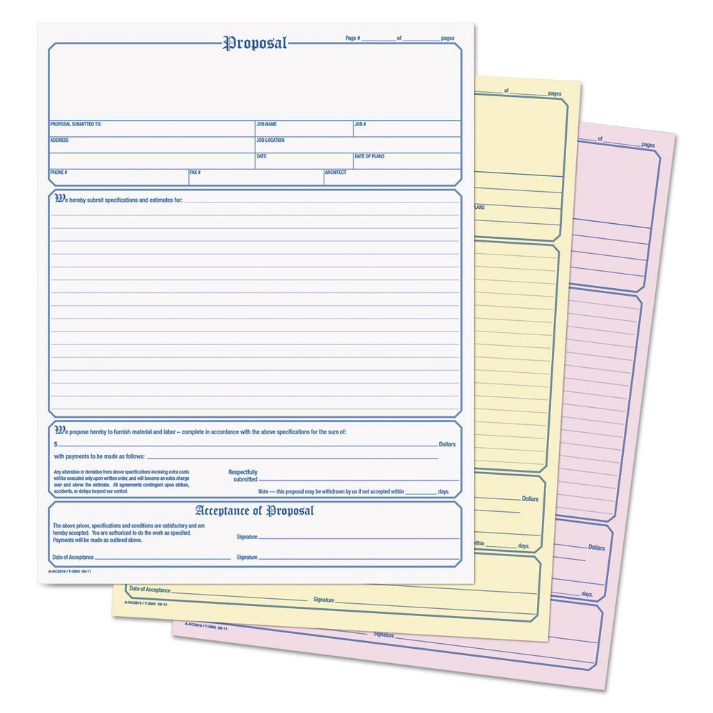 Adams Business Forms - Business Notebook: 50 Sheets, 8-1/2 x 11-7/16 ...