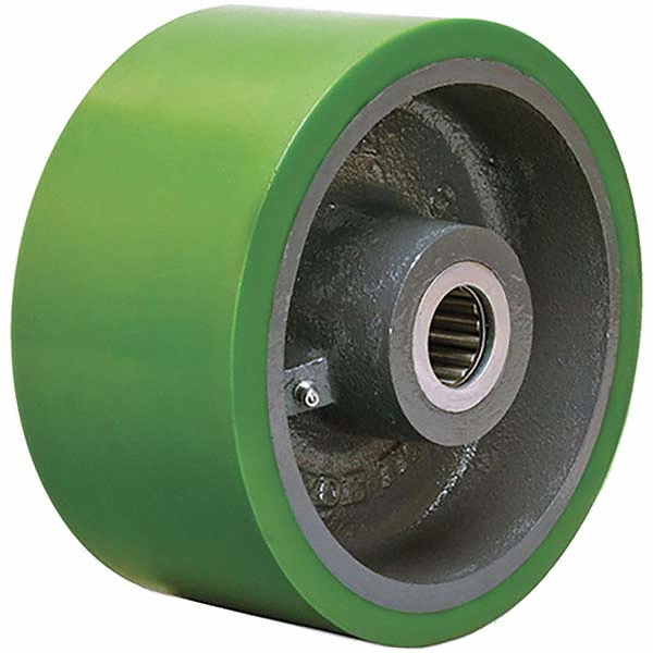 Hamilton - Caster Wheel: Polyurethane on Cast Iron, 8" Dia, 4" Wide, 1 ...