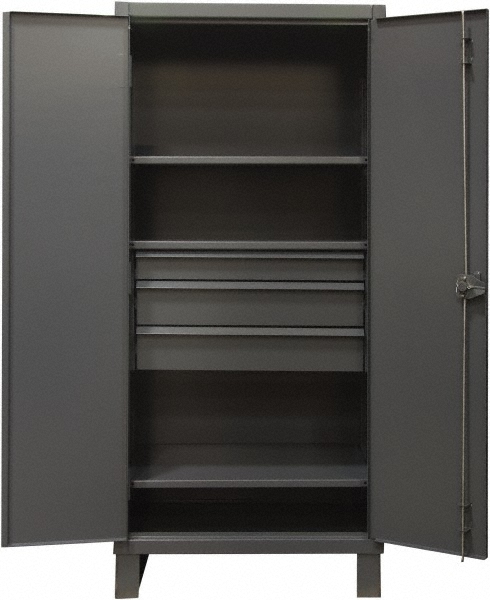 Durham - 3 Shelf Locking Storage Cabinet - 44503498 - MSC Industrial Supply