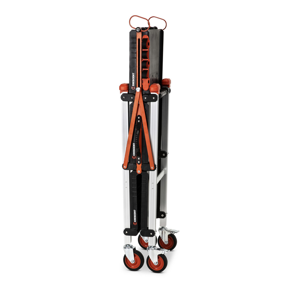 Crescent - SITERUNNER 3-Shelf Folding Jobsite Cart, 20" Wide, 30-3/5 ...