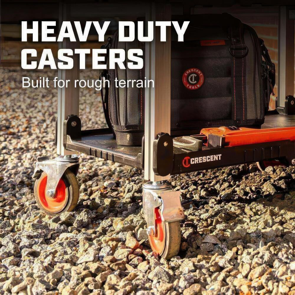 Crescent - Folding 3 Drawer Cart Utility Cart: 30-3/5" Long, 20" Wide ...