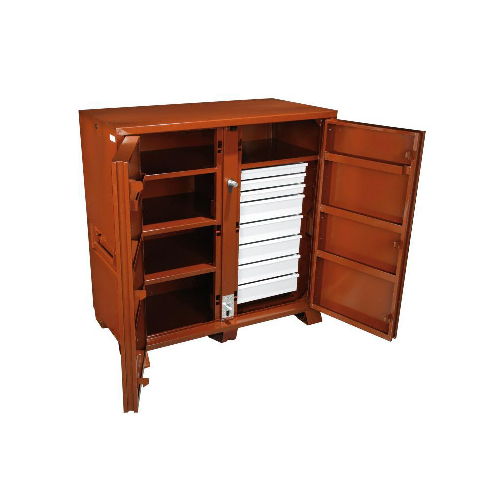 Jobox - Jobsite Cabinet: 60-1/8" Wide, 30-1/4" Deep, 60-3/4" High ...
