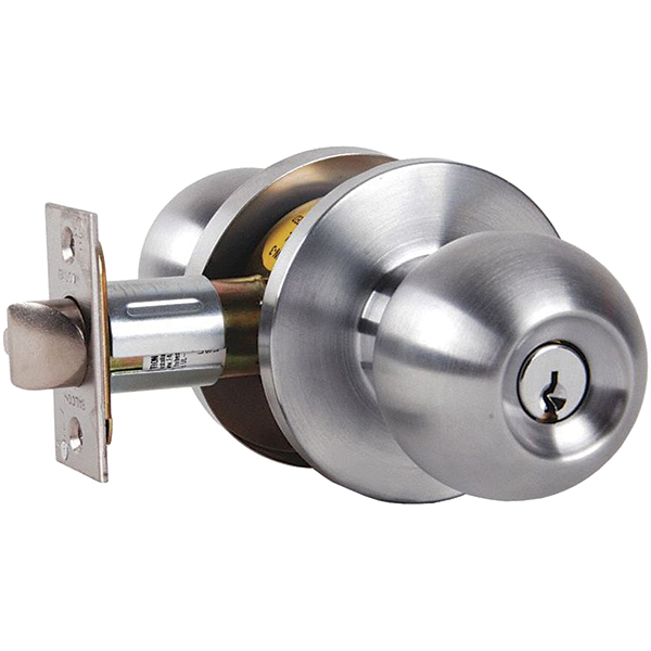 Falcon™ - 1-3/8 to 1-7/8" Door Thickness, Satin Chrome Storeroom Knob ...