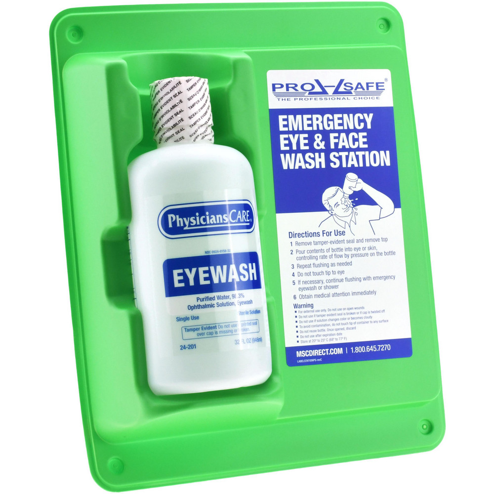 PRO-SAFE - 32 oz, Disposable Eyewash Single Station | MSC Direct