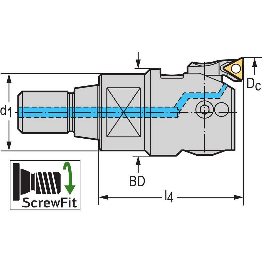 Walter - Modular Boring Heads: System Size: T18; Minimum Bore Diameter ...