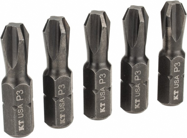Klein Tools - Power Screwdriver Bit: #3 Phillips, 1/4" Hex Drive | MSC ...