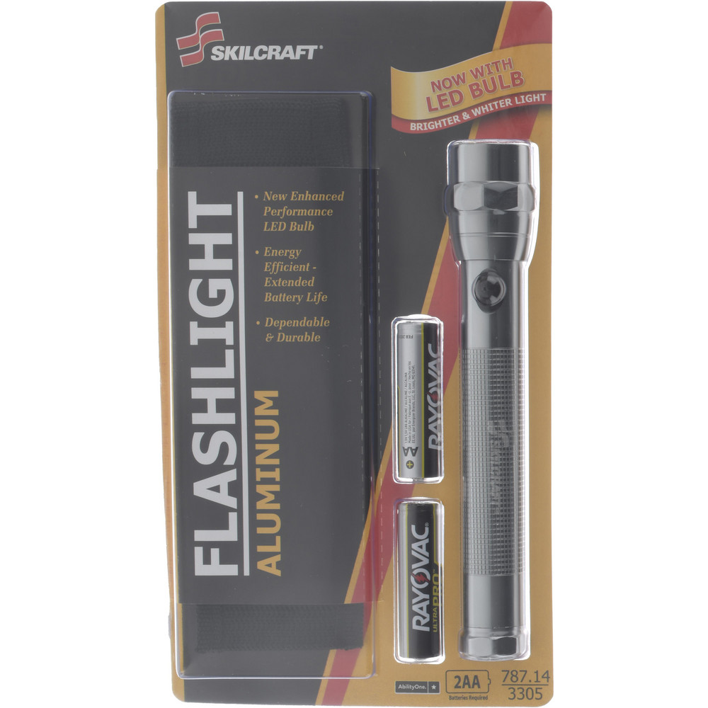 AbilityOne - Handheld Flashlight: Xenon, 110 Lumens, AA Battery ...