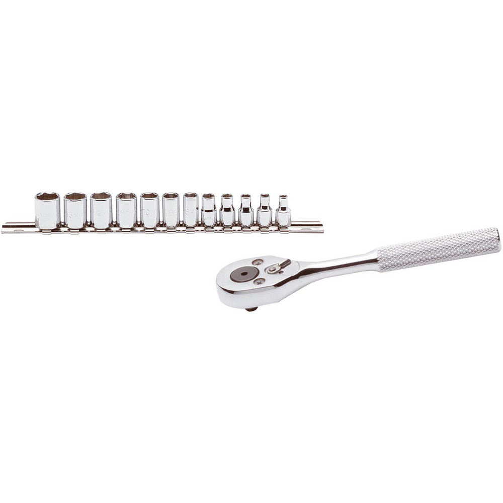 Proto - Socket Set: Standard, 13 Pc, 1/4" Drive, 4.00 to 14.00 mm | MSC ...